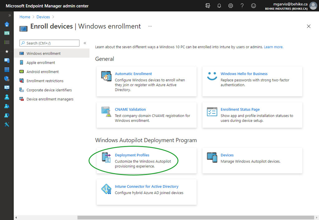 Windows Intune: Deployment Profiles – The World According to Mitch