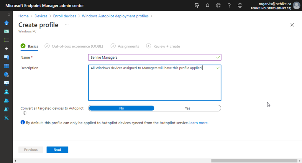 Windows Intune: Deployment Profiles – The World According to Mitch
