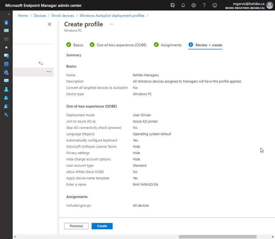Windows Intune: Deployment Profiles – The World According to Mitch