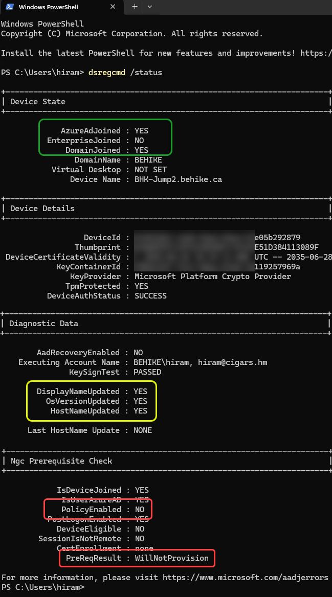Failed Intune Enrollment on the HAADJ – The World According to Mitch
